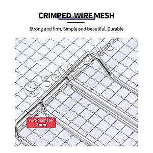 Senershuo Upgraded Dehydrator Rack For Ninja Foodi 6.5 & 8 qt, Instant Pot Duo Crisp 8 qt. Food Grade Stainless Steel Air Fryer Parts Easy Assemble & Healthy, silver