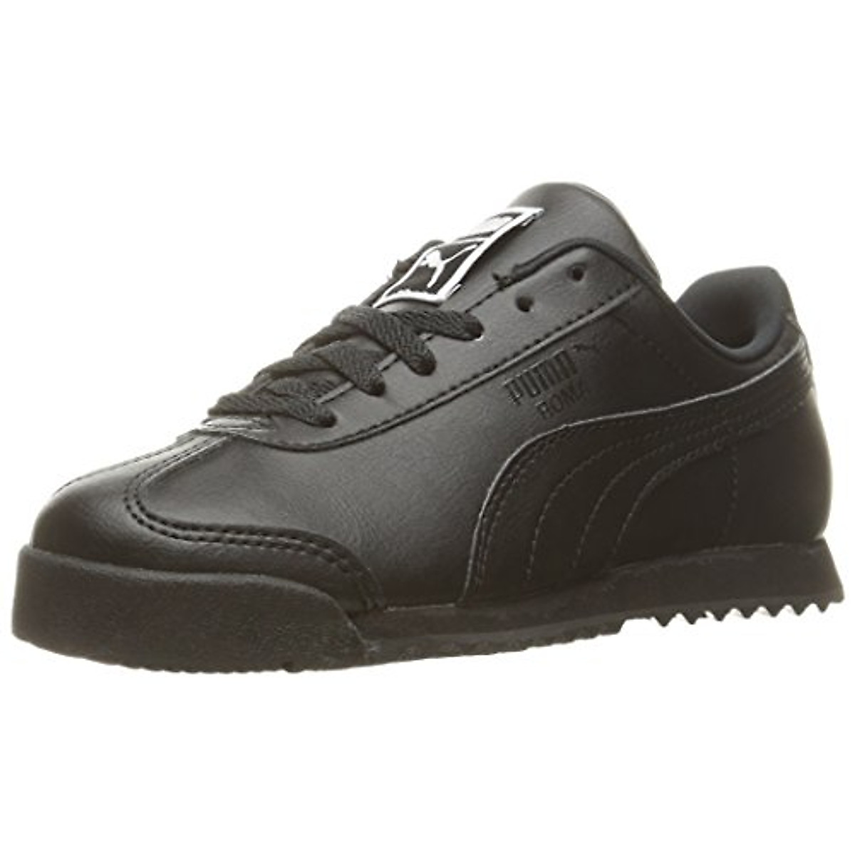 PUMA Roma Basic JR Sneaker (Little Kid/Big Kid) , Black/Black, 6 M US Big Kid