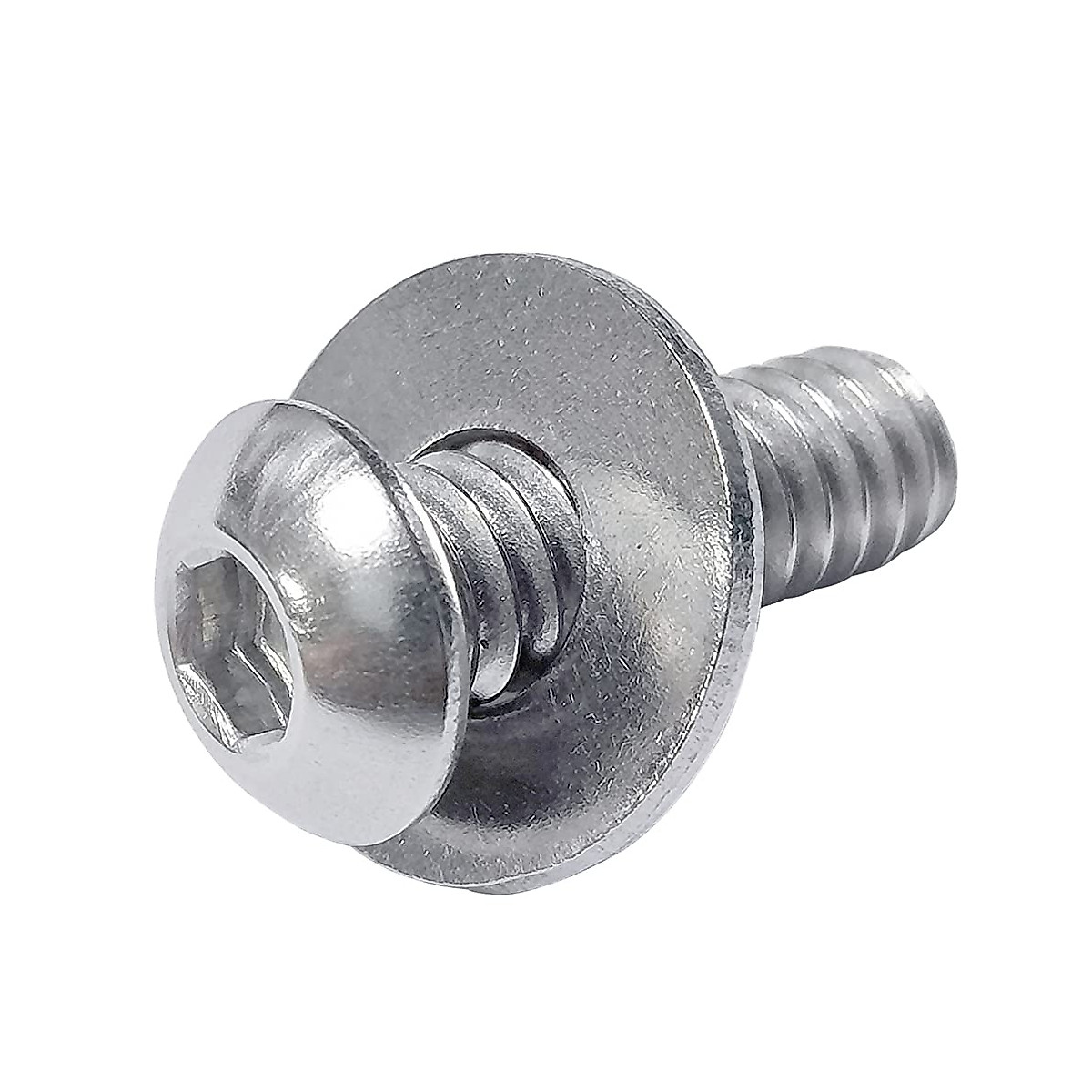 1/4" Stainless Flat Washer, 5/8" Outside Diameter, 18-8(304) Stainless Steel Washers Flat (100 Pack)