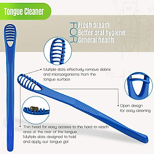 Fresh Breath Kit for Bad Breath - Tongue Scraper & Cleaner with Cleaning Gel – All Natural Treatment