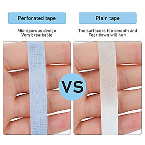 WLLHYF 6 Rolls Eyelashes Extension Tape， Breathable Medical Microporous Tape Sensitive Skin Tape Adhesive Fabric Lash Tape for Professional Individual Makeup Eye Lashes Tools