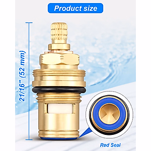 Ceramic Cartridge Assembly 013788-45 Fit for T&S Brass Faucets, Cold Ceramic Cartridge Assembly 20I-125PSI 40-140F