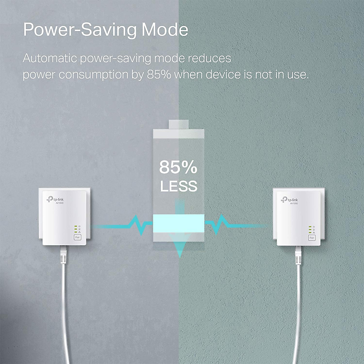 TP-Link AV1000 Powerline Starter Kit (TL-PA7017 KIT) - Gigabit Port, Plug&Play, Ethernet Over Power, Nano Size, Ideal for Smart TV, Online Gaming, Wired Connection Only (Renewed)