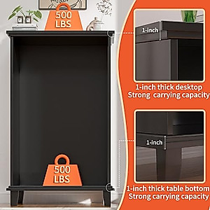 COWMOU Black Dresser for Bedroom, Chest of Drawers Tall 5 Drawers Dresser, Wooden Storage Dresser with Three-Level Silent Drawer Slide for Living Room, Hallway