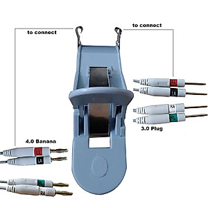 ECG/EKG Adult Limb Electrode for 3.0 Plug/4.0 Banana Plug -4 Pieces/Set (Gray)