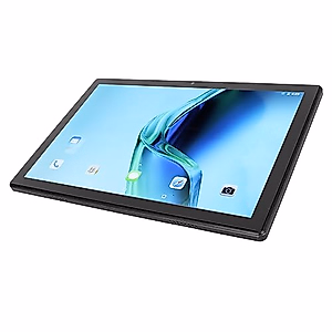 FOLOSAFENAR WiFi Tablet, 8GB RAM 128GB ROM Smart Tablet 3200X1440 Resolution 10.1 Inch 5G WiFi for Studying for Video (Black)