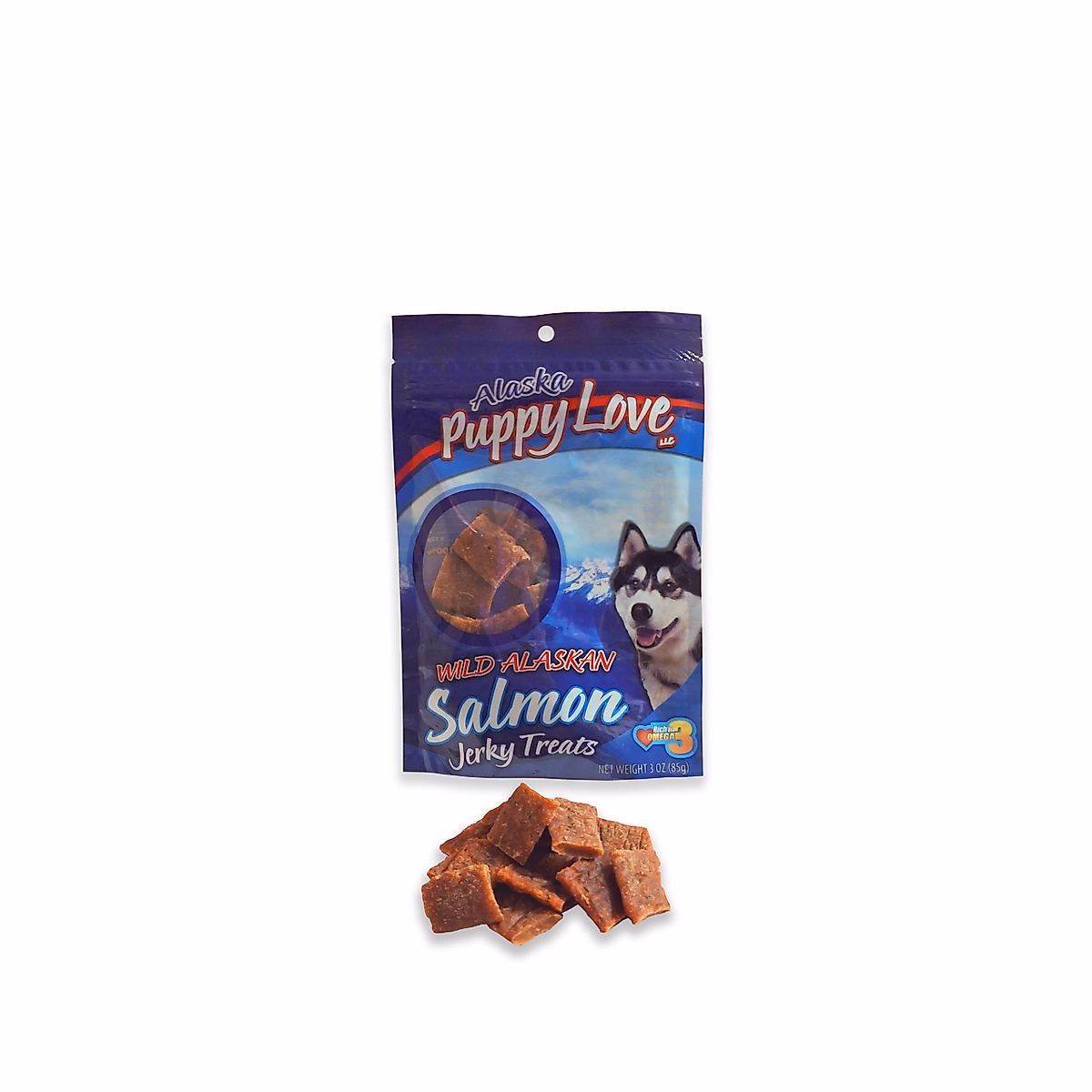 Alaska Puppy Love Wild Alaskan Salmon Jerky 3oz