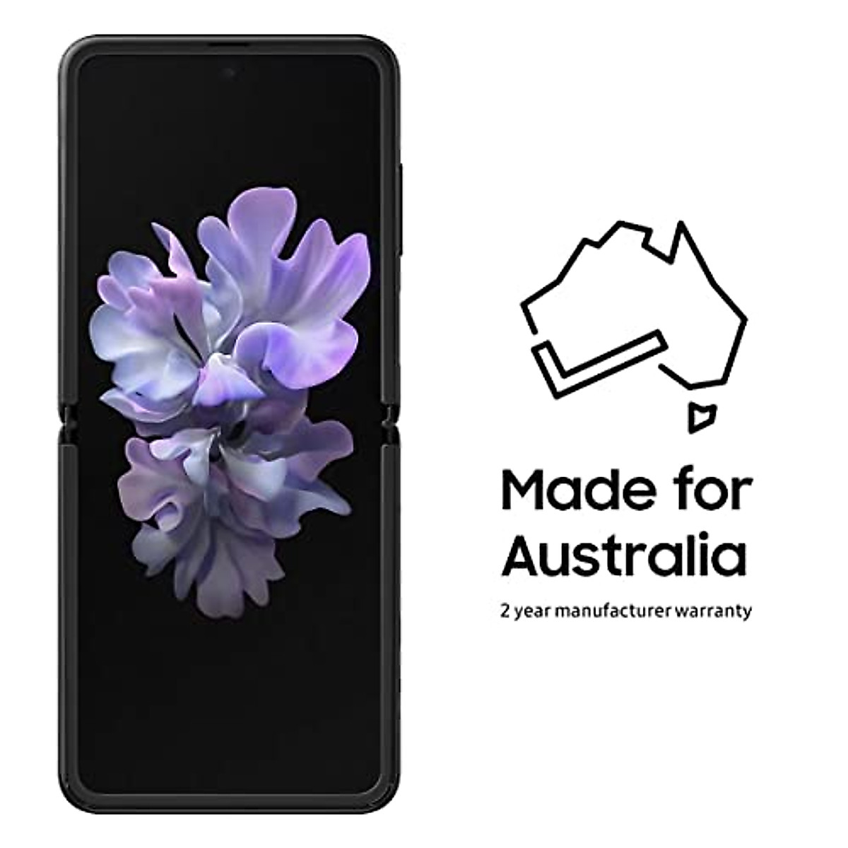 Samsung Galaxy Z Flip (256GB, 8GB) 6.7" Foldable AMOLED, Snapdragon 855+, AT&T Unlocked GSM 4G LTE (T-Mobile, Metro, Straight Talk) F700U/DS (Mirror Black)