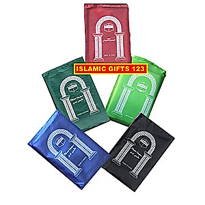 60 Pcs Mini Pocket Portable Travel Prayer Praying Rug Mat Namaz Carpet Islamic Muslim Gebetsteppich Musallah Foldable Waterproof Salah Slalat Sajadah Sajda Sajjadah Gift Ramadan Eid
