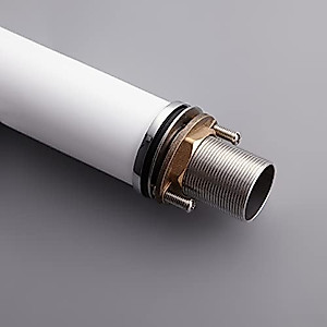 JinYuZe High-Arc Kitchen Sink Faucet Pot Filler 360 Degree Dual Function Single Handle Sleek Pull-Down Kitchen Faucet, White Chrome Finish