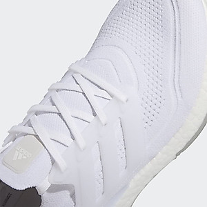 adidas Men's Ultraboost-21 Running Shoes, White/White/Grey, 10.5