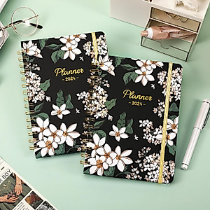 2023-2024 Planner – Jul.2023 - Jun.2024, 2023-2024 Academic Planner Weekly and Monthly, 6.4" x 8.5", Tabs, Back Pocket, Strong Twin - Wire Binding, Hardcover, Thick Paper, Inspirational Quotes, Notes