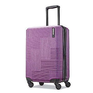 American Tourister Stratum XLT Expandable Hardside Luggage with Spinner Wheels, Power Plum, Carry-On 21-Inch
