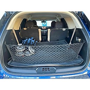 EACCESSORIES EA Rear Trunk Organizer Cargo Net for Ford Explorer 2020-2023 – Envelope Cargo Net for SUV - Premium Mesh Car Trunk Organizer Vehicle Carrier Storage-Compatible with Ford Explorer