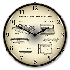 Collectable Sign and Clock Gaming Console 2600 Video Game Console 1979 2 of 29 Gaming Patents Clocks