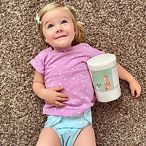 ALVABABY Diaper Liner for Baby Cloth Diaper Natural Soft Disposable Diaper Liners 11.8 x 7.1 Inch Fragrance Free Chlorine Free 400 Sheets