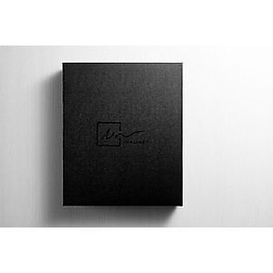 Inkline 7 Ring Check Binder Portfolio -Professional PU Leather Binder with Zippered Closure -500 Check Capacity -9x13 Inch Sheets -Document & Card Organizer - Large Tablet Pocket - Black (80001)