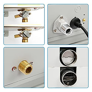 TCFUNDY 16L Tankless Water Heater Natural Gas, 4.23 GPM On-Demand Instant Hot Water Heater, 104000BTU Indoor Whole House Gas Water Heater, Digital Display & Touch Screen, Thermostatic & Energy Saving