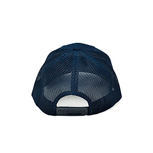 Branded Bills Arkansas PVC Patriot Patch Hat Curved Trucker - One Size Fits All (Navy/Navy)