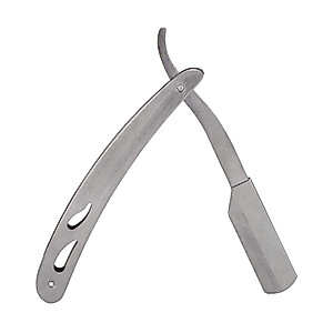 Barber Straight Razor, Stainless Steel 74 Manual Shaving Blade Holder Barber Folding Shaving Knife Rack(#1)