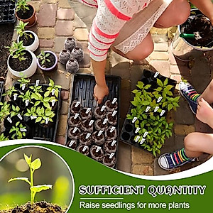 200 Pcs Peat Pellets - 30mm Seeds Plant Starting Plugs, Compressed Nutrient Fertilizer Fiber Soil Block, Plant Pods Bulk for Seedling Transplanting Herb Flower Vegetables
