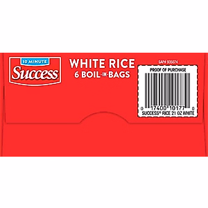Success Boil-in-Bag Rice, White Rice, Quick and Easy Rice Meals, 21-Ounce Box