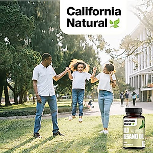 Wild Oregano Oil Vegetarian Soft Capsules - California Natural - Immune System & Digestive Support - Promote Gut Health & Healthy Digestion - 100% Vegetarian - 70% Carvacrol - Herbal 90 count