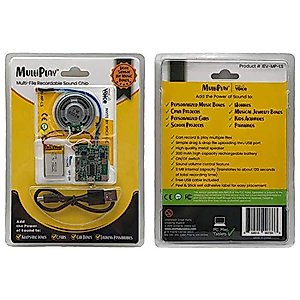 MultiPlay Light Activated Recordable Sound Chip | Records and Plays Multiple Songs and Voice Messages | Add Sound to Personalized Music Boxes, Craft Projects, Hobbies, Musical Keepsake Boxes, etc