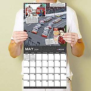 TF PUBLISHING 2024 Nascar Heritage Wall Calendar | Large Grids for Appointments and Scheduling | Vertical Monthly Wall Calendar 2024 | Home and Office Organization | Premium Gloss Paper | 12"x12"