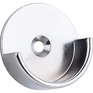 Chrome Open Closet Bracket for 1-5/16" Round Closet Rod with 5 mm Posts