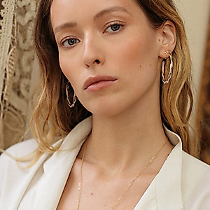 JOERICA 9 Pairs Clip On Hoop Earrings for Women Gold Chunky Hoop Earrings Set Clip-on Earrings Non Pierced Earrings Fake Earrings for Women