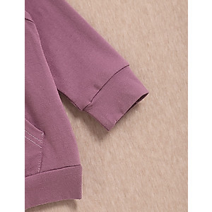 Winter Clothes for Baby Girl 12-18 Months Long Sleeve Hoodie Flower Printed Pants Winter Outfits Sets