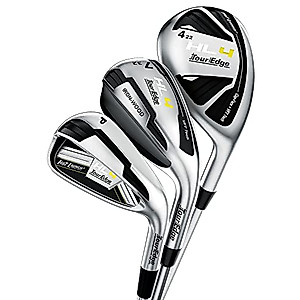Tour Edge HL4 to-Go Mens Complete Golf Set Uniflex-Steel-RH, Black/White, one Size (HNSRSU13.B)