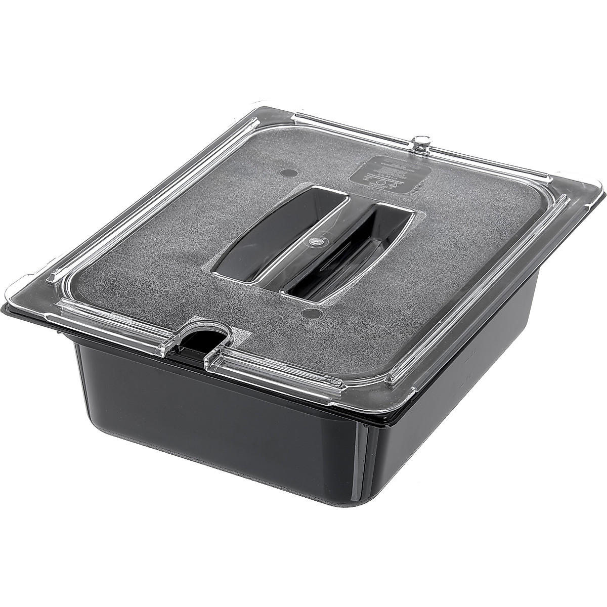 Carlisle FoodService Products 10221B03 StorPlus Half Size Food Pan, Polycarbonate, 4" Deep, Black