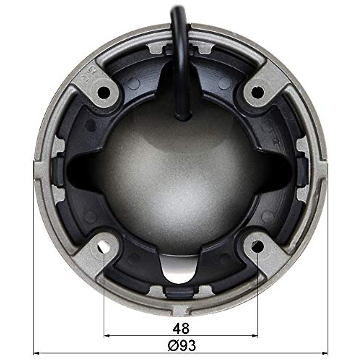 Sinis Security 5MP 4MP TVI Analog Security Dome Camera, 3.6mm Lens, 80Ft Night Vision, Outdoor Weatherproof, Grey Full Metal Housing, Default TVI 4MP 30fps