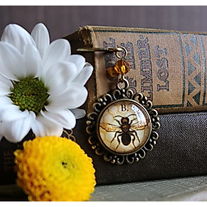 Honey Bee BrassBook Hook Bookmark
