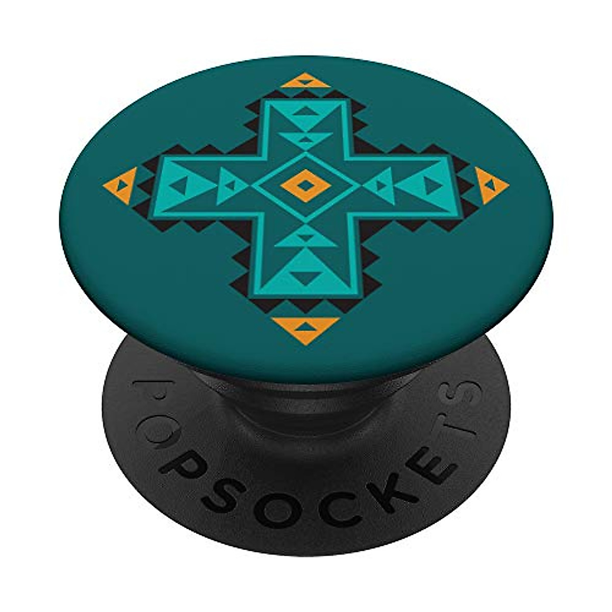 Southwest Geometric Abstract Indian Tribal Cross Pattern PopSockets Grip and Stand for Phones and Tablets