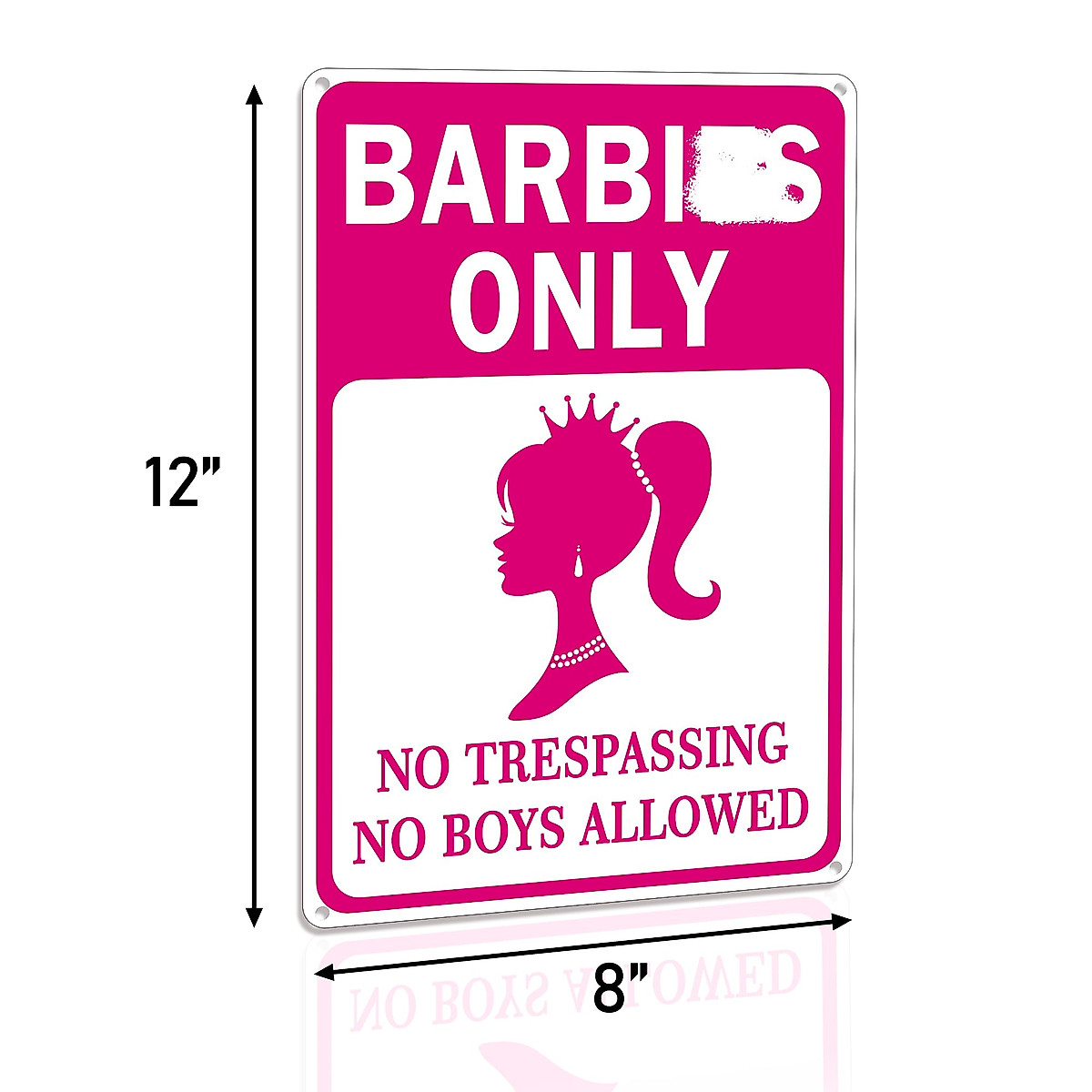 Urespkle Babi room decor, Babi Room Wall Decor for Girls Bedroom, Babi Only Girl Cave Sign Hot Pink Babi Bedroom Decor, 12x8