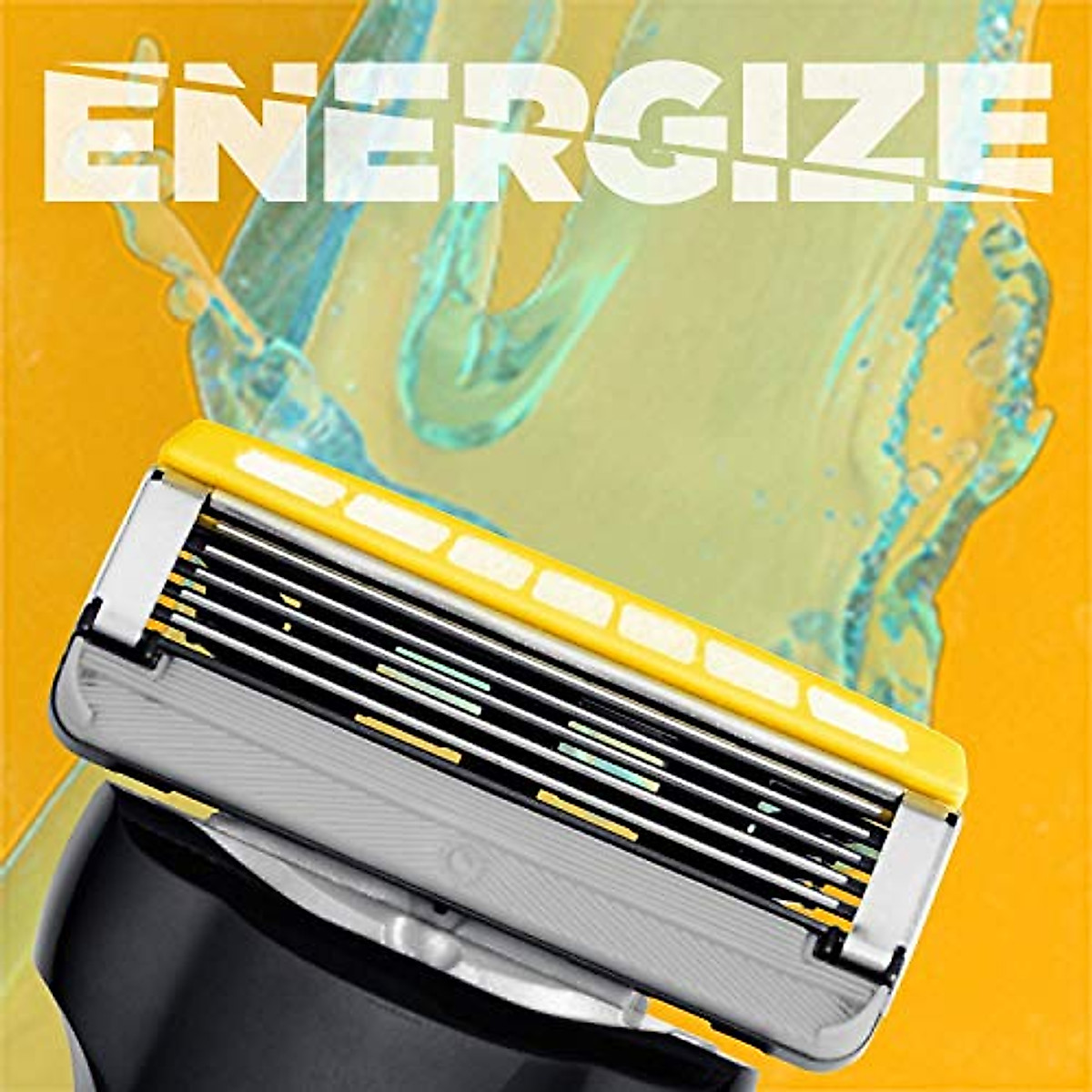 Schick Hydro Sense Energize Mens Razor Blade Refill With Skin Guards, Includes 12 Razor Blades Refills