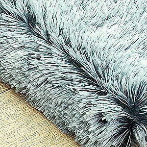 Pet Blanket Bed Pad Dog Blanket Mat Waterproof Washable Plush Square Dogs Cats Pets Warm Sleeping Bed Cover Mat for Dogs Cats - White + Grey M