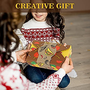 AGRIMONY Funny Taco Socks Box - Funny Gifts for Men Women Teen Boys - Tacos Fun Novelty Funky Crazy Silly Cool Cute Food Socks-Valentines Day Birthday Taco Gifts Stocking Stuffers(M,2 pairs)