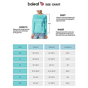 BALEAF Women's Long Sleeve Fishing Shirts UPF 50+ Sun Protection SPF Quick Dry Lightweight T-Shirt Outdoor Hiking Runing Light Green Size L
