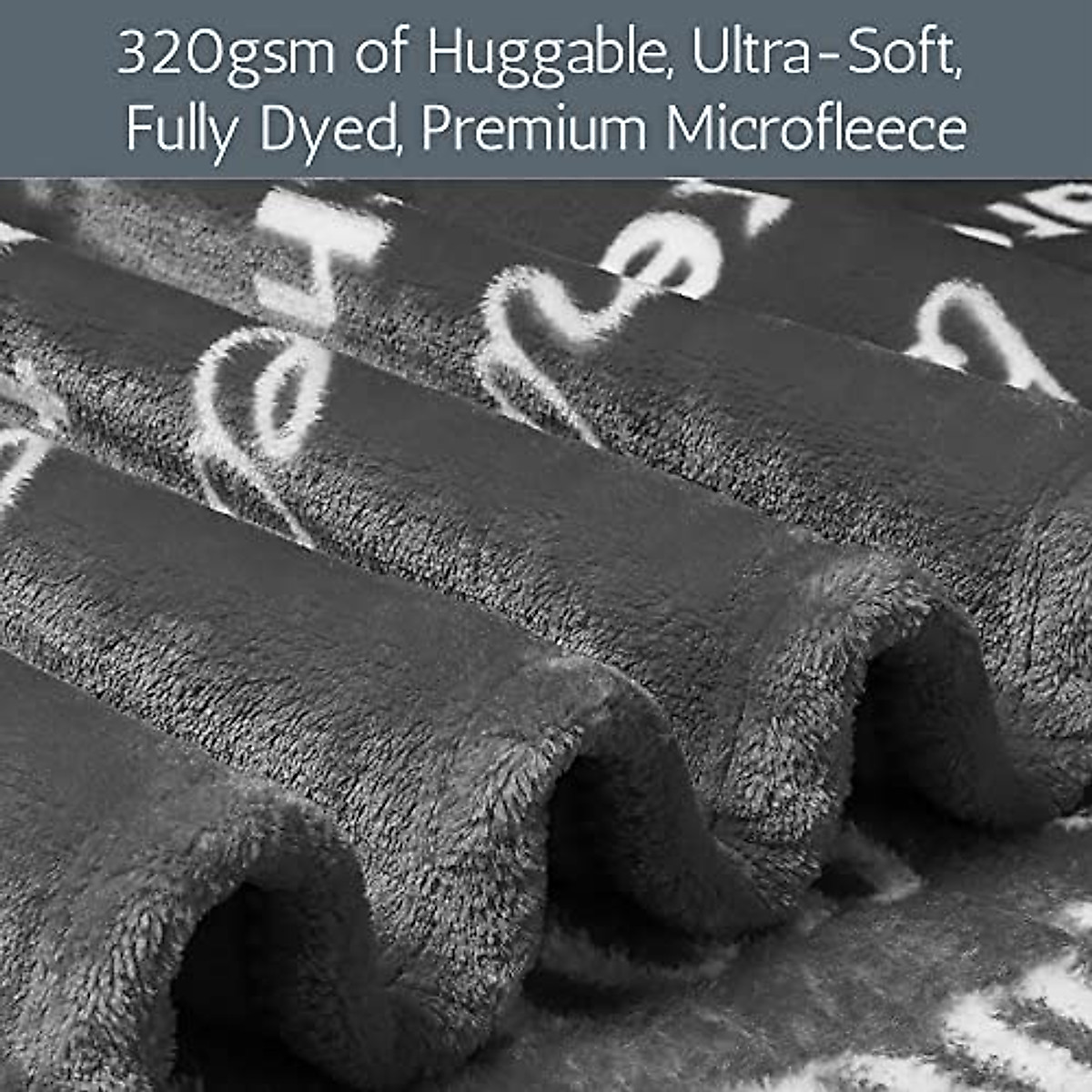 Mom Blanket, Mom Birthday Gifts, Mothers Day Gifts from Daughter or Son, Snuggly Soft Cozy Throw Blankets Filled with Gratitude, Mom Gifts, Mothers Day Blanket 60x50 Inches (Grey, Fleece)