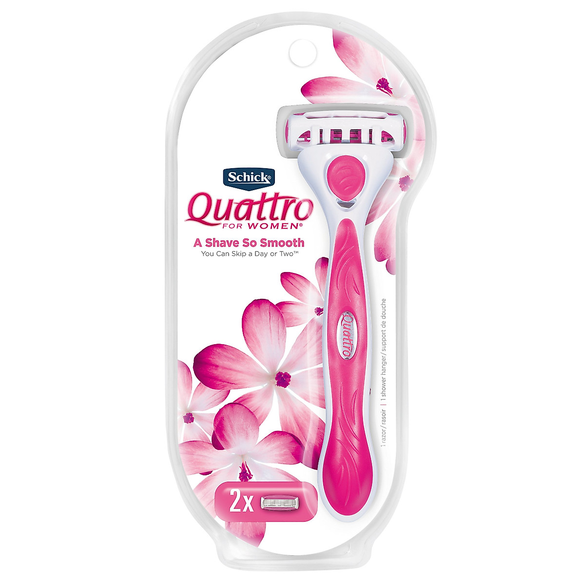 Schick Quattro for Women High Performance Razor, Packaging May Vary, 1 Razor