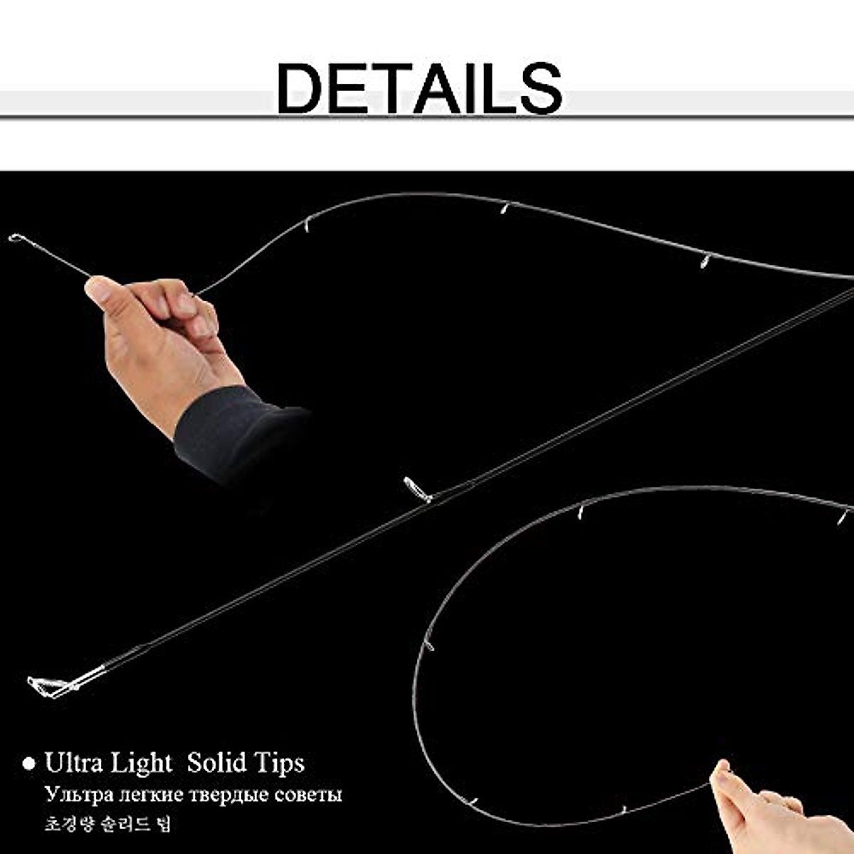 Rosewood 1.5m/1.68m/1.8m/2.1m Ultra Light Solid tip Spinning Fishing Rod Casting Poles (Casting Rod, 2.1m)