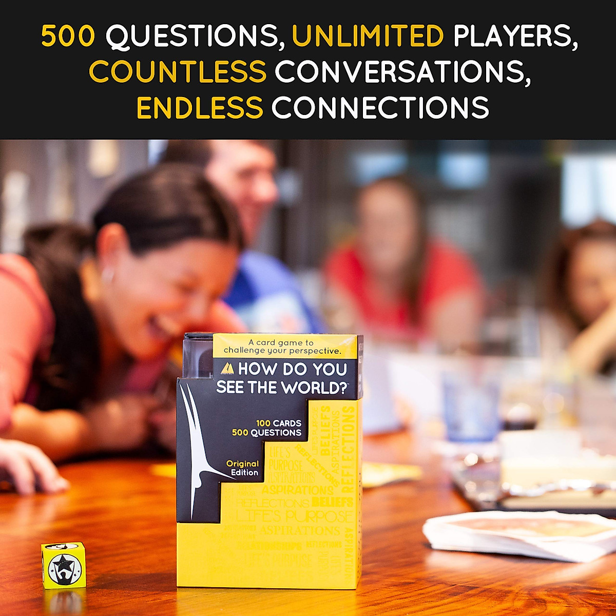 Authentic Agility Conversation Card Game (100 Cards - 500 Questions) Family Card Games for Adults, Teens, Families - Ice Breakers, Get to Know People, Communication Skills for Parties & Gatherings