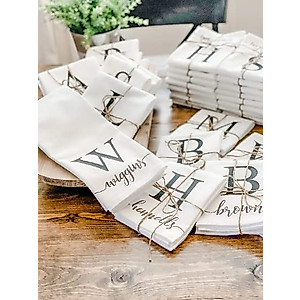 Personalized Tea Towels, Bridal Shower Gift, Hostess Gift, Wedding Gift