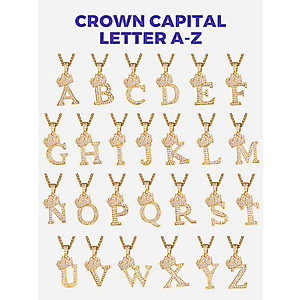 Richsteel Initial D Necklace For Men Women 18K Gold Plated Pendant with 22 Inch Chain Fashion Letter Name Jewelry