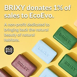 BRIXY Conditioner Bar for Hydration & Softness, All Hair Types, pH Balanced & Safe for Color Treated Hair, Vegan & Plastic-Free (1 Count, 4 oz) - Coconut Vanilla