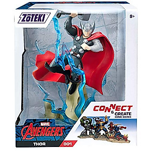 Zoteki Avengers Series 1-4” Thor Collectible - Inspired by ‘Infinity’ - Collect Them All: Fan Favorite Characters Iron Man, Hulk, Captain America, Captain Marvel, Thanos, Mystery Chase Variant